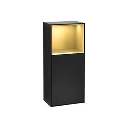 Villeroy & Boch Villeroy und Boch Finion Seitenschrank G510HFPD 41,8x93,6cm, rechts, Emotion, Regal oben Gold matt, Black matt lacquer