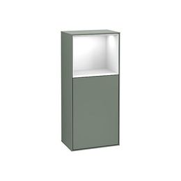 Villeroy & Boch Villeroy und Boch Finion Seitenschrank G510GFGM 41,8x93,6cm, rechts, Emotion, Regal oben Glossy White, Olive Matt Lacquer