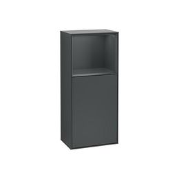 Villeroy & Boch Villeroy und Boch Finion Seitenschrank G500HGHG 41,8x93,6cm, links, Emotion, Regal oben Midnight Blue Matt, Midnight Blue Matt Lacquer