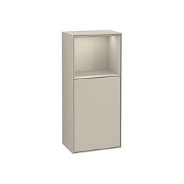 Villeroy & Boch Villeroy und Boch Finion Seitenschrank G500HHHH 41,8x93,6cm, links, Emotion, Regal oben Sand Matt, Sand Matt Lacquer