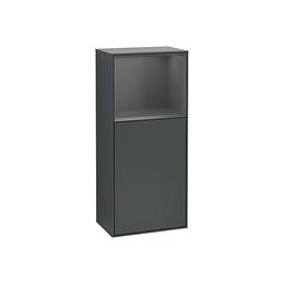 Villeroy & Boch Villeroy und Boch Finion Seitenschrank G500GKHG 41,8x93,6cm, links, Emotion, Regal oben Anthracite Matt, Midnight Blue Matt Lacquer