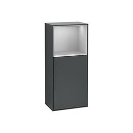 Villeroy & Boch Villeroy und Boch Finion Seitenschrank G510GJHG 41,8x93,6cm, rechts, Emotion, Regal oben Light Grey Matt, Midnight Blue Matt Lacquer