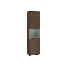 Villeroy & Boch Villeroy und Boch Finion Hochschrank G470GMGN 41,8x151,6cm, rechts, Emotion, Regal Olive Matt Lacquer, Walnut veneer