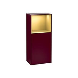 Villeroy & Boch Villeroy und Boch Finion Seitenschrank F500HFHB 41,8x93,6x27cm, links, Regal oben Gold matt, Peony Matt