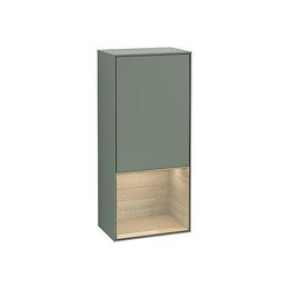 Villeroy & Boch Villeroy und Boch Finion Seitenschrank G540PCGM 41,8cm, links, Emotion, Regal unten Oak Veneer, Olive Matt Lacquer