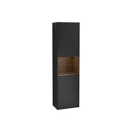 Villeroy & Boch Villeroy und Boch Finion Hochschrank G470GNPD 41,8x151,6cm, rechts, Emotion, Regal Walnut veneer, Black matt lacquer