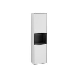 Villeroy & Boch Villeroy und Boch Finion Hochschrank F470PDMT 41,8x151,6x27cm, rechts, Regal Black matt lacquer, White matt lacquer