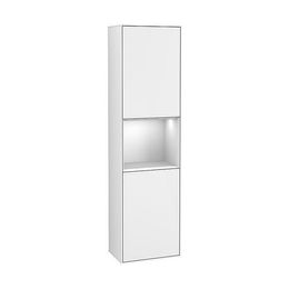 Villeroy & Boch Villeroy und Boch Finion Hochschrank F460MTGF 41,8x151,6x27cm, links, Regal White matt lacquer, Glossy white lacquer