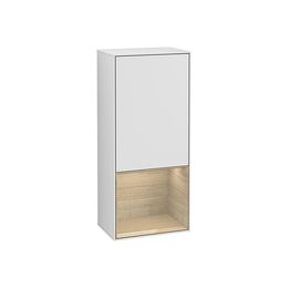 Villeroy & Boch Villeroy und Boch Finion Seitenschrank F550PCMT 41,8x93,6x27cm, rechts, Regal unten Oak Veneer, White matt lacquer