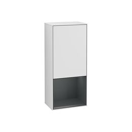 Villeroy & Boch Villeroy und Boch Finion Seitenschrank F550HGMT 41,8x93,6x27cm, rechts, Regal unten Midnight Blue Matt, White matt lacquer
