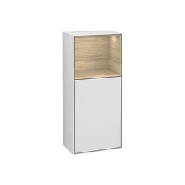 Villeroy & Boch Villeroy und Boch Finion Seitenschrank F510PCMT 41,8x93,6x27cm, rechts, Regal oben Oak Veneer, White matt lacquer
