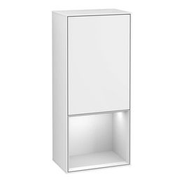 Villeroy & Boch Villeroy und Boch Finion Seitenschrank G540MTGF 41,8cm, links, Emotion, Regal unten White Matt, Glossy white lacquer