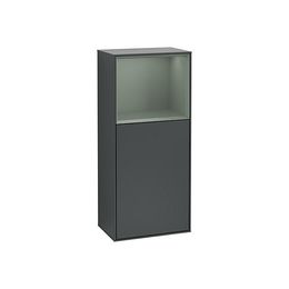 Villeroy & Boch Villeroy und Boch Finion Seitenschrank F500GMHG 41,8x93,6x27cm, links, Regal oben Olive Matt, Midnight Blue Matt Lacquer
