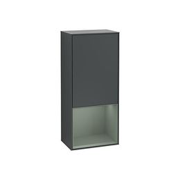 Villeroy & Boch Villeroy und Boch Finion Seitenschrank F550GMHG 41,8x93,6x27cm, rechts, Regal unten Olive Matt, Midnight Blue Matt Lacquer