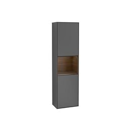 Villeroy & Boch Villeroy und Boch Finion Hochschrank F470GNGK 41,8x151,6x27cm, rechts, Regal Walnut veneer, Anthracite matt