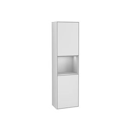 Villeroy & Boch Villeroy und Boch Finion Hochschrank F460GJMT 41,8x151,6x27cm, links, Regal Grey Matt Lacquer, White matt lacquer