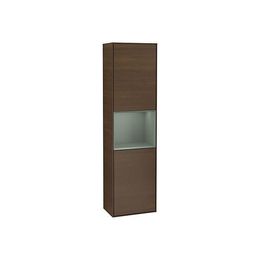 Villeroy & Boch Villeroy und Boch Finion Hochschrank G460GMGN 41,8x151,6cm, links, Emotion, Regal Olive Matt Lacquer, Walnut veneer