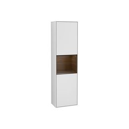 Villeroy & Boch Villeroy und Boch Finion Hochschrank F460GNMT 41,8x151,6x27cm, links, Regal Walnut veneer, White matt lacquer