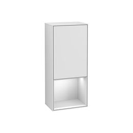 Villeroy & Boch Villeroy und Boch Finion Seitenschrank F550MTMT 41,8x93,6x27cm, rechts, Regal unten White Matt, White matt lacquer