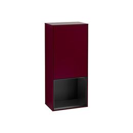 Villeroy & Boch Villeroy und Boch Finion Seitenschrank F540PDHB 41,8x93,6x27cm, links, Regal unten Black matt, Peony Matt