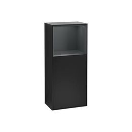 Villeroy & Boch Villeroy und Boch Finion Seitenschrank F530HGPD 41,8cm, rechts, Ladestation, Regal Midnight Blue Matt Lacquer, Black matt lacquer