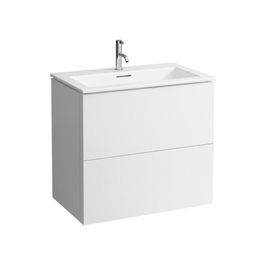 Laufen Pro S Base Waschtisch mit Unterschrank H8603356401041 Waschtisch-Set, 80x50cm, mit &Uuml;berlauf, mit 1 Hahnloch, wei&szlig; matt