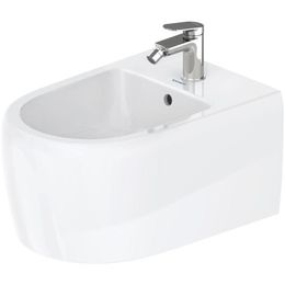 Duravit Qatego Wand Bidet 2263150000 38,5x57cm, mit Hahnloch, &Uuml;berlauf, Hahnlochbank, wei&szlig; Hochglanz