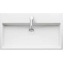 Duravit Vero Air Waschtisch 23508000411 weiss wondergliss, 80x47cm, mit Hahnloch, ohne &Uuml;berlauf