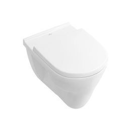 Villeroy & Boch Villeroy & Boch O.Novo Wand Flachsp&uuml;l WC 56621001 36x56 cm, weiss, Abgang waagerecht