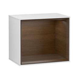 Villeroy & Boch Villeroy und Boch Finion Regalmodul F580GNMT 41,8x35,6x27cm, Regal Walnut Veneer, White matt lacquer