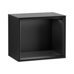 Villeroy & Boch Villeroy und Boch Finion Regalmodul F580PDPD 41,8x35,6x27cm, Regal Black Matt, Black matt lacquer