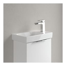 Villeroy & Boch Villeroy und Boch Architectura Handwaschbecken 43864901 48x27,5cm, Becken links, 1 Hahnloch, ohne &Uuml;berlauf, wei&szlig;