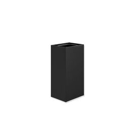 HEWI System 900 Papierabfallbeh&auml;lter 900.05.00160DC Edelstahl pulverbeschichtet schwarz tiefmatt, 25 l, ohne Deckel