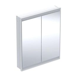 Geberit One Spiegelschrank 505802002 75 x 90 x 15 cm, wei&szlig;/Aluminium pulverbeschichtet, mit ComfortLight, 2 T&uuml;ren