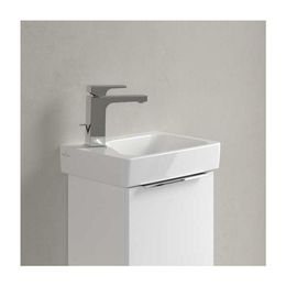 Villeroy & Boch Villeroy und Boch Architectura Handwaschbecken 43853601 36x26cm, Becken rechts, 1 Hahnloch, mit &Uuml;berlauf, Wei&szlig; Alpin