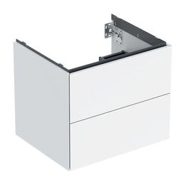 Geberit One Waschtisch-Unterschrank 505261001 59,2 x 50,4 x 47 cm, wei&szlig;/lackiert hochgl&auml;nzend, 2 Schubladen