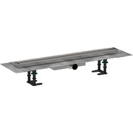 Hansgrohe RainDrain Compact Komplettset Duschrinne 56165000 f&uuml;r flache Installation, befliesbar, 700 mm, chrom