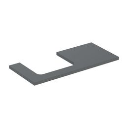 Geberit One Waschtisch-Platte 505304003 105 x 3 x 47 cm, lava/lackiert matt, Ausschnitt links
