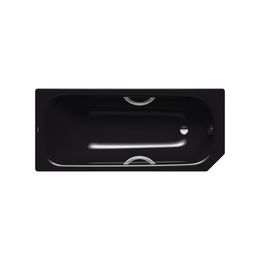 Kaldewei Saniform star Badewanne 134334013701 160x70cm, Vollantislip, Variante 4, schwarz Perl Effekt