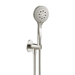 Herzbach Design iX Wannenset 17.914600.1.09 1250 mm, d= 70mm, mit Brauseanschlussbogen, Handbrause, Edelstahl geb&uuml;rstet