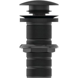 Ideal Standard Push Open-Ventil E1483XG f&uuml;r Waschtische ohne &Uuml;berlauf, Silk Black