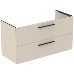 Ideal Standard i.life B M&ouml;belwaschtischunterschrank T5587NF 2 Ausz&uuml;geSiphon rechts, 1200x505x630mm Sandbeige matt
