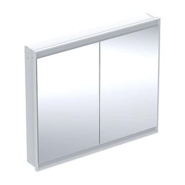 Geberit One Spiegelschrank 505804002 105 x 90 x 15 cm, wei&szlig;/Aluminium pulverbeschichtet, mit ComfortLight, 2 T&uuml;ren