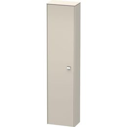 Duravit Brioso Hochschrank Individual 133-201cm BR1342L1091, Taupe, T&uuml;r links, Griff Chrom