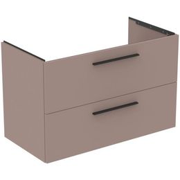 Ideal Standard i.life B M&ouml;belwaschtischunterschrank T5585NH 2 Ausz&uuml;ge Siphon re. 1000x505x630mm Greige matt