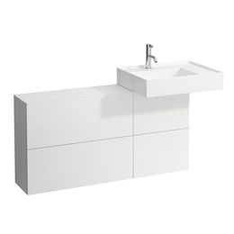 Laufen Kartell Waschtischunterschrank 120x61x27cm 4082920336401, Ausschnitt rechts, weiß matt