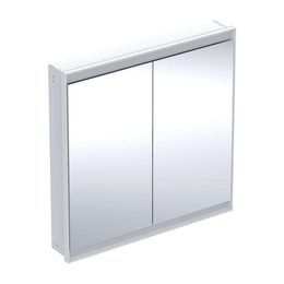 Geberit One Spiegelschrank 505803002 90 x 90 x 15cm, wei&szlig;/Aluminium pulverbeschichtet, mit ComfortLight, 2 T&uuml;ren