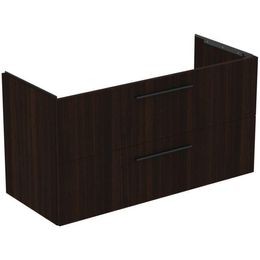 Ideal Standard i.life B M&ouml;belwaschtischunterschrank T5587NW 2 Ausz&uuml;ge Siphon rechts, 1200x505x630 mm, Coffee Oak