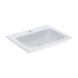 Geberit One M&ouml;bel-Waschtisch 505010011 60 cm, Hahnloch mittig, ohne &Uuml;berlauf, wei&szlig; KeraTect
