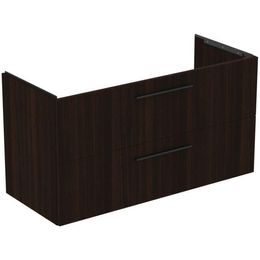 Ideal Standard i.life B M&ouml;belwaschtischunterschrank T5586NW 2 Ausz&uuml;ge Siphon links, 1200x505x630 mm, Coffee Oak